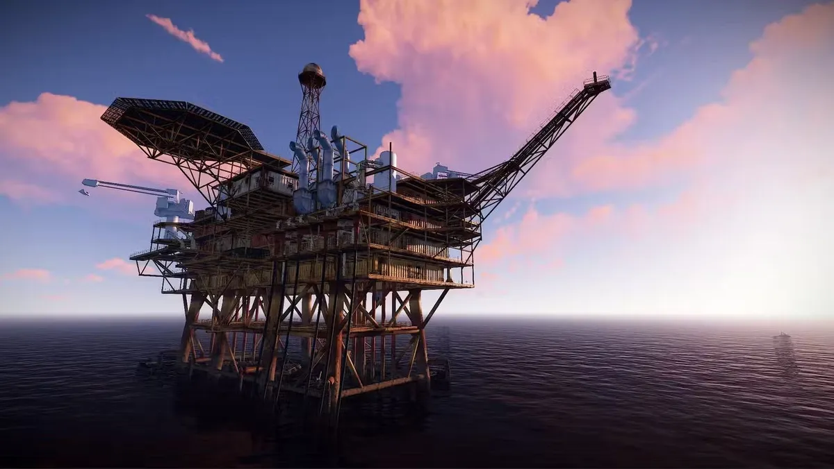 Minecraft Mastery: Player Skillfully Recreates Rust's Iconic Oil Rig ...