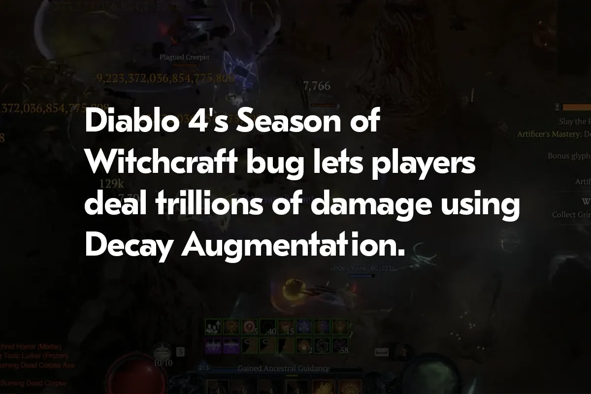 Diablo 4’s Season of Witchcraft Bug Lets Players Deal Trillions of ...