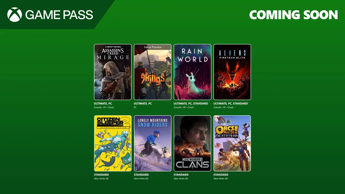Xbox Game Pass August 2025 First Lineup Announced