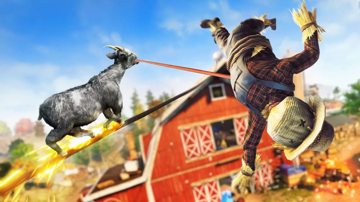 Goat Simulator 3 Launches New DLC: Baadlands: Furry Road