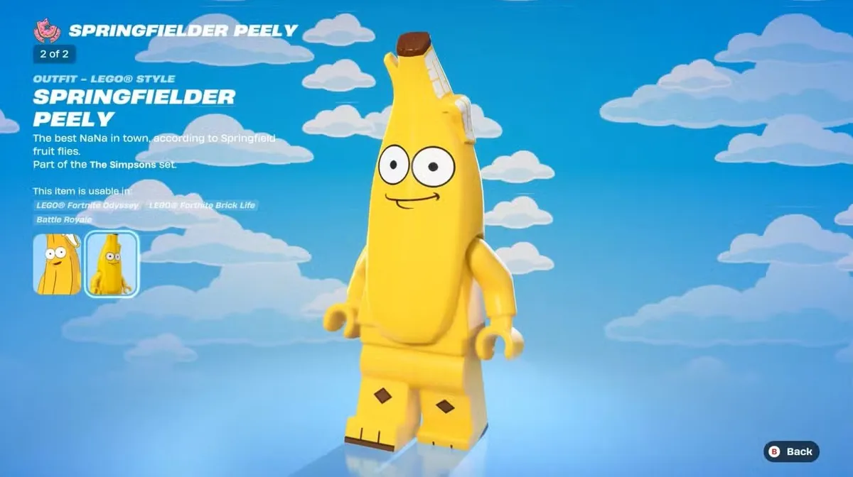 Fortnite x The Simpsons: How to Unlock the Upcoming Springfielder Peely ...