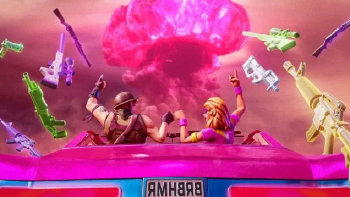 In Fortnite, a streamer has created a unique map called "Barbenheimer ...